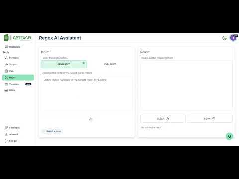 GPT Excel - AI Powered Excel formula Generator